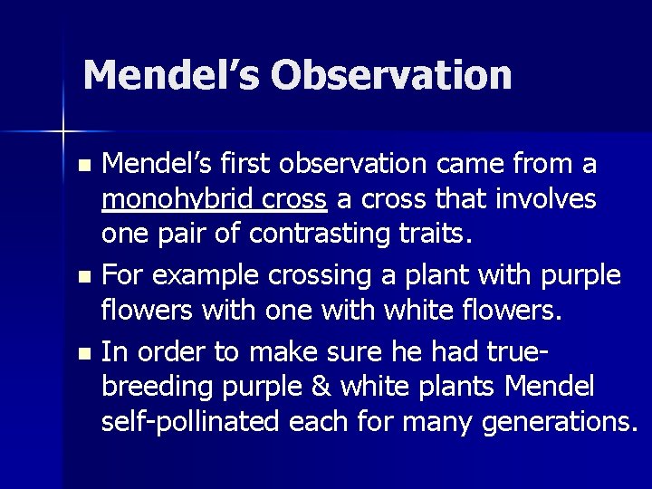 Mendel Heredity Chapter 8 1 The Origins of