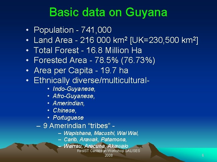 Science and Technology Inequalities A Brief Guyana Perspective