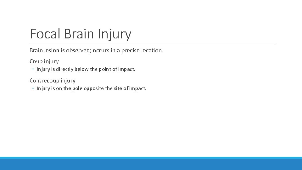 Neuro II Meningitis Inflammation of the brain or