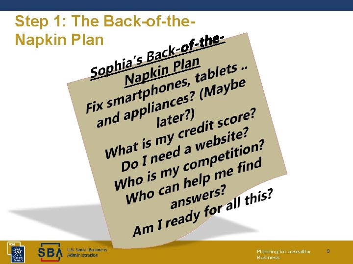 Planning for a Healthy Business Updated 09 2016