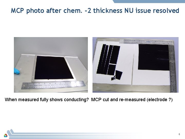 Status of ALD on 8x 8 MCPsSubstrates Jan