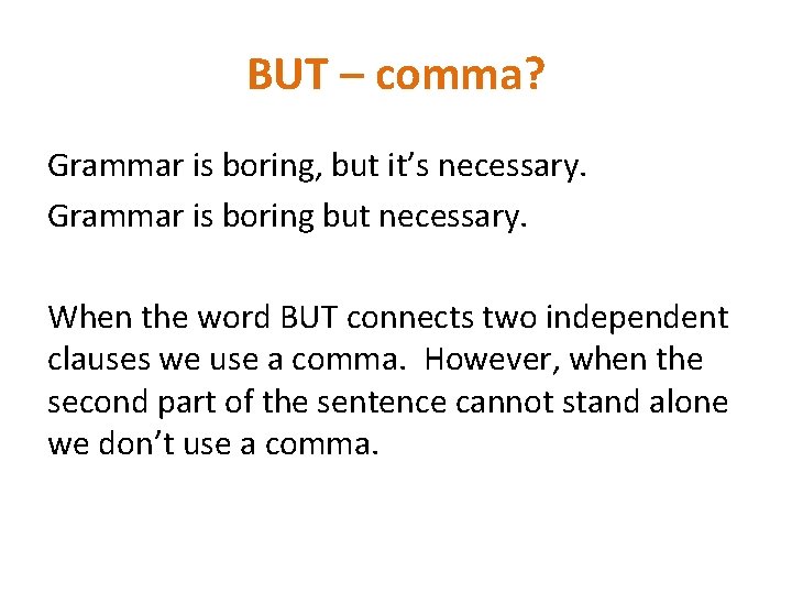 English Teachers Professional Development 2017 2018 BUT comma