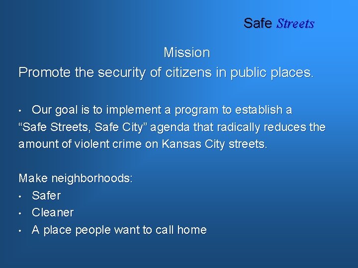 Safestreets Safecity Concept by Safe Streets A nonprofit