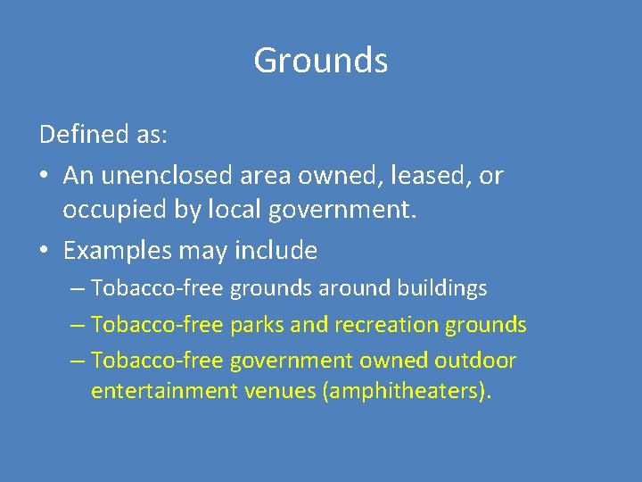 Tobacco Free Parks Moving Forward with Local Authority