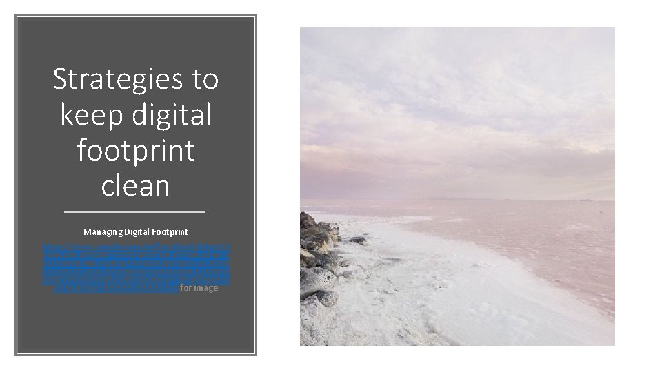 Digital footprint Jane Huang Reflection on my own