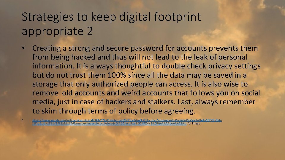 Digital footprint Jane Huang Reflection on my own