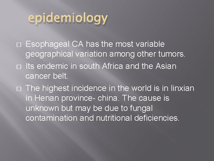 Neoplasms of the esophagus Benign tumors benign epithelial