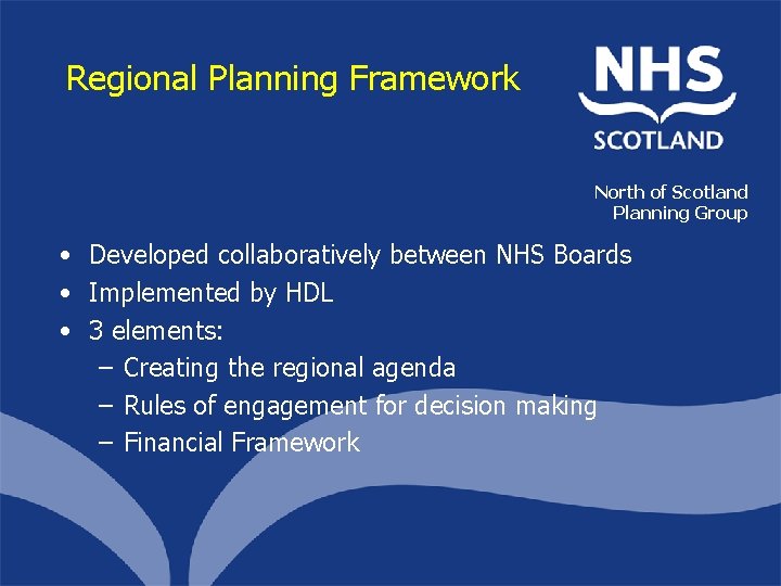 North of Scotland Planning Group Regional Planning What