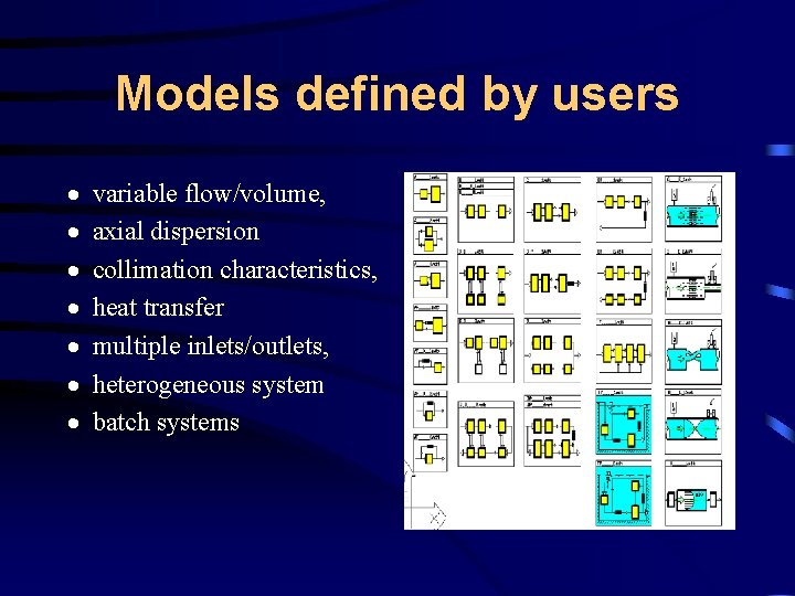 RTD software for identification of spatially localised models