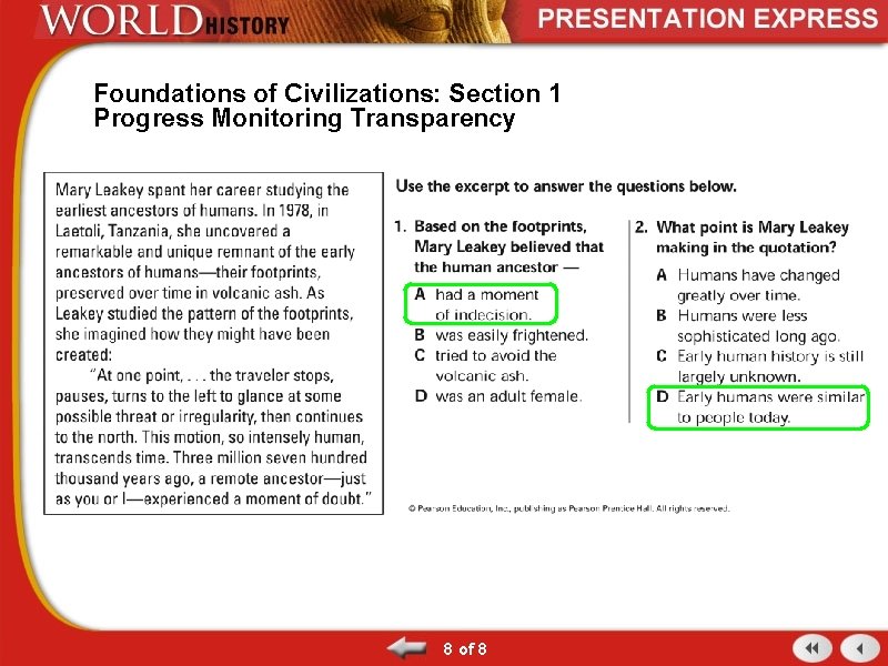 Foundations of Civilization Section 1 Understanding our Past