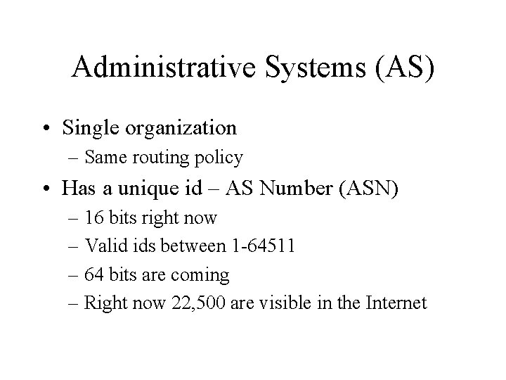 Lecture 4 BGP Presentations Lab information HW update