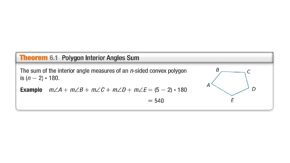Section 6 1 Angles of Polygons Objectives Then