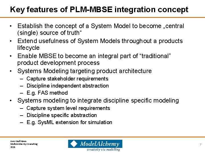 PLMMBSE integration discussion Sys ML 2 roadmap WG