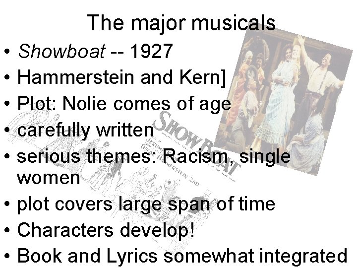 Types and History of Types of Musicals Book