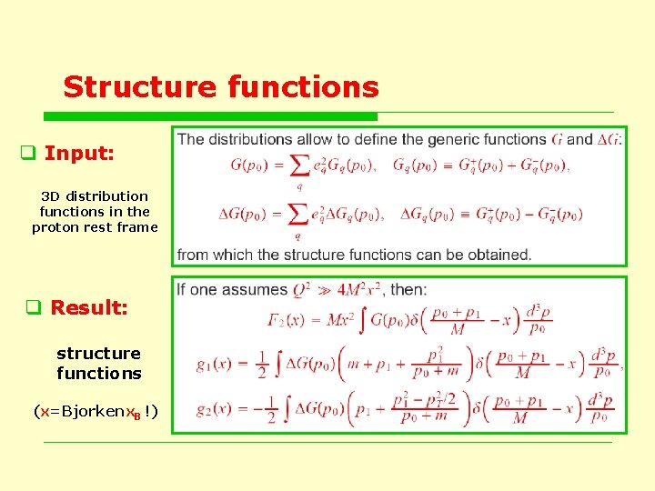 Parton distribution functions and quark orbital motion Petr