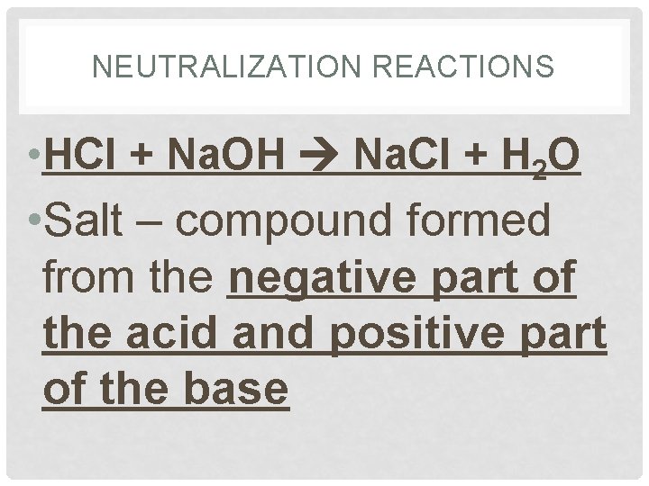 CHAPTER 15 15 1 NOTES BELLWORK NAME THE