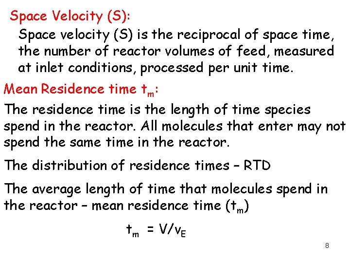 CONTINUOUS IDEAL REACTORS A SARATH BABU 1 Continuous
