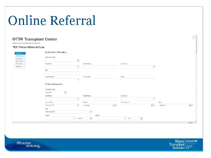 OTTR The Transplant Business Objectives Introduction Change management