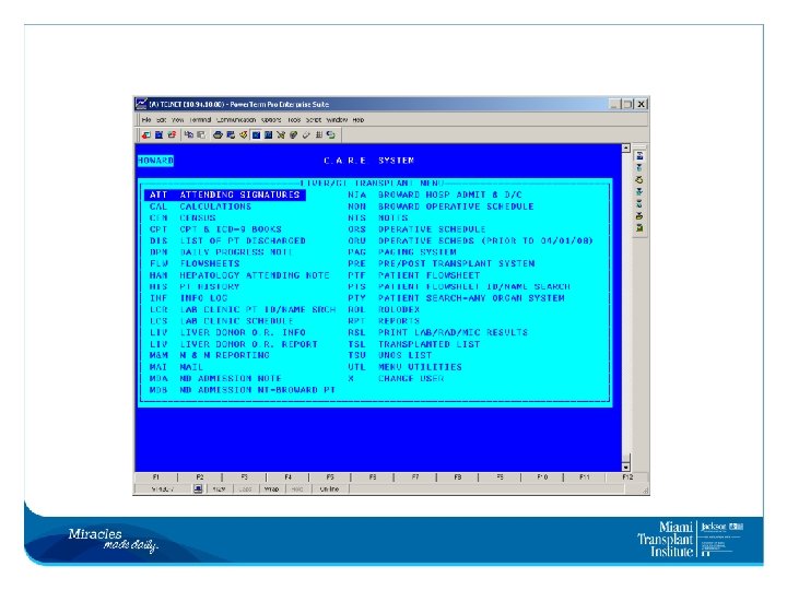 OTTR The Transplant Business Objectives Introduction Change management