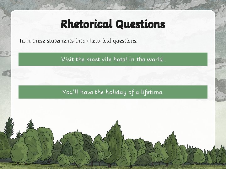 Rhetorical Questions What is a rhetorical question A