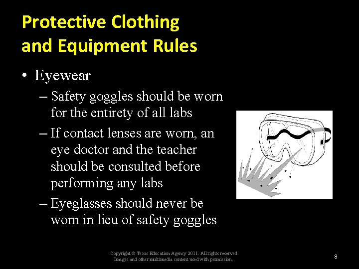 Lab Safety Forensic Science Copyright and Terms of