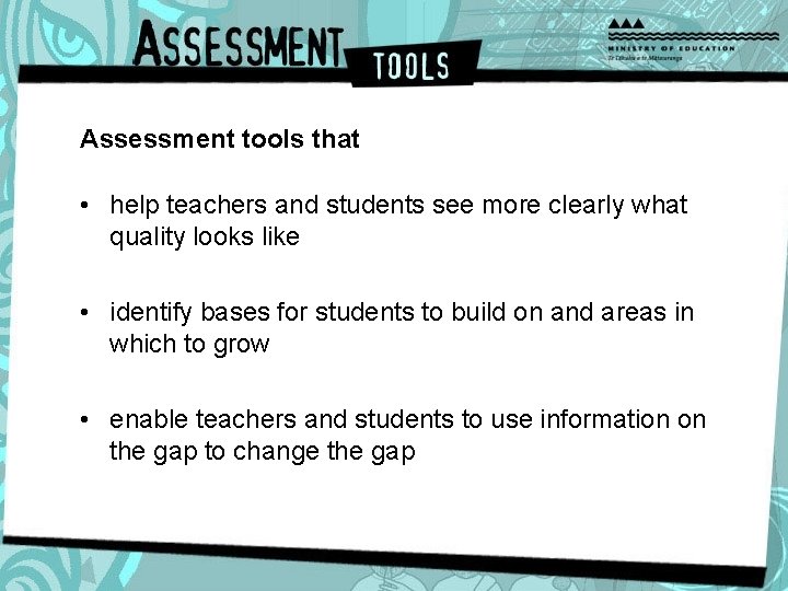 Assessment tools that help teachers and students see