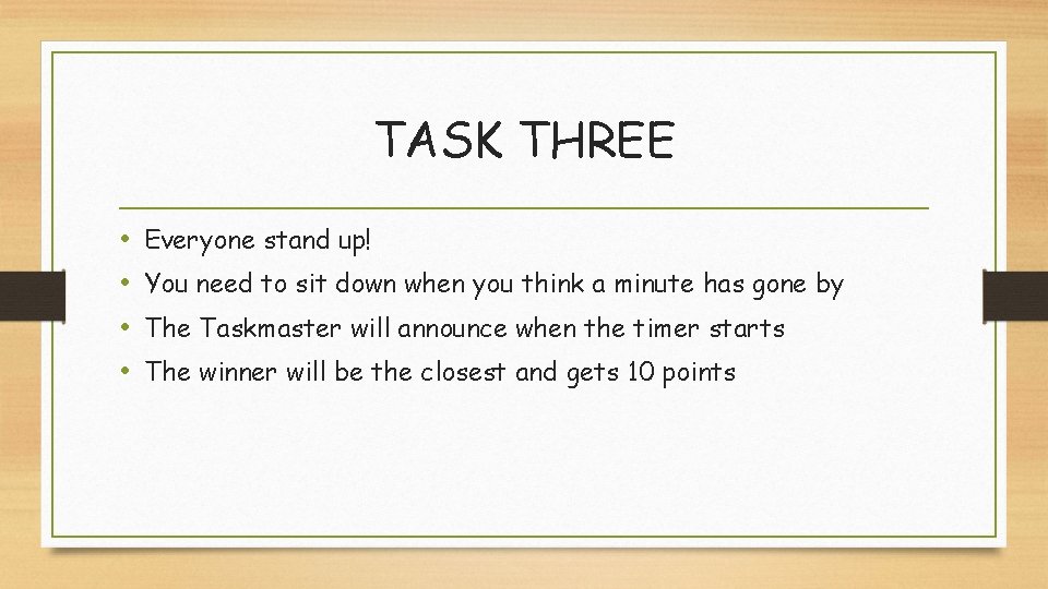 THE RETURN OF Before we begin You will