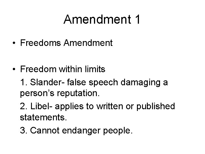 The Constitution The Preamble Lists the main principles
