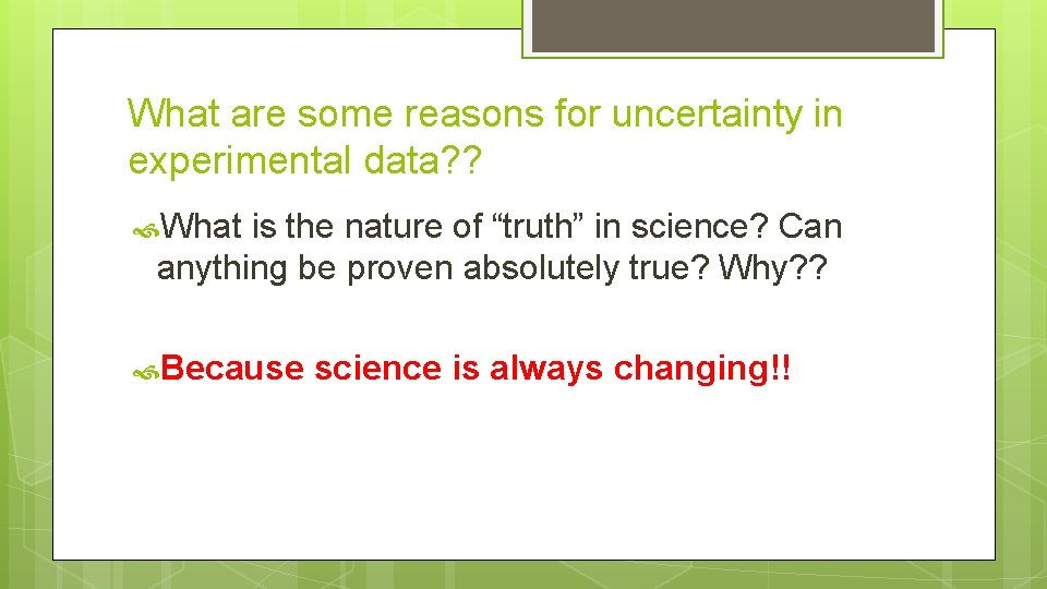 AICE Marine Scientific Method Part 2 Theories Types