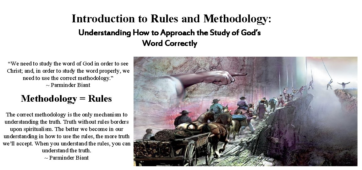 Introduction to Rules and Methodology Understanding How to