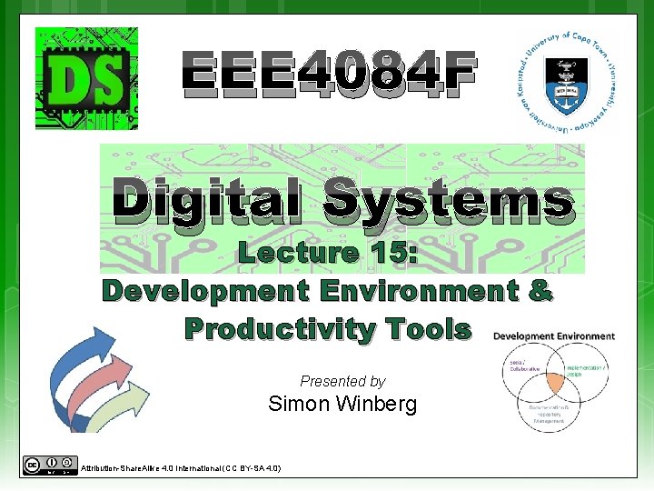 EEE 4084 F Digital Systems Lecture 15 Development