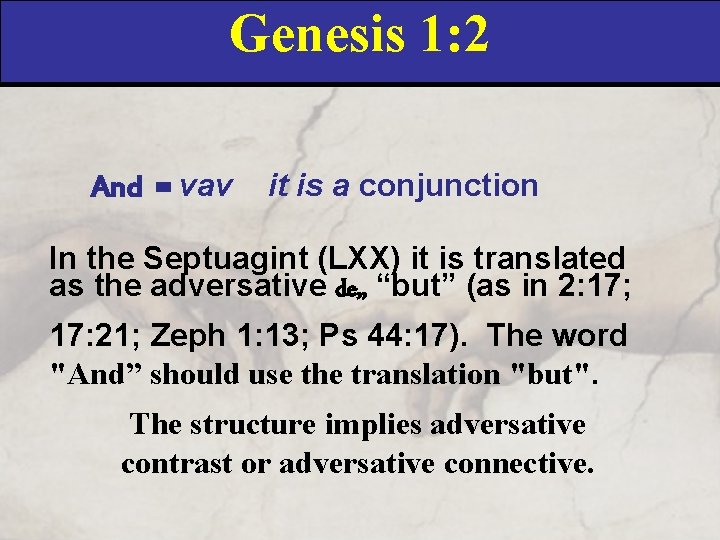 Genesis Introduction Genesis Chapter 1 Union Church Bible