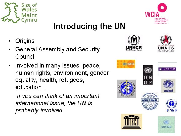 Mock COP Introducing the UN Origins General Assembly