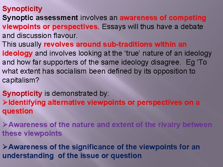LIBERALISM A 2 Assessment Objectives A 2 Assessment