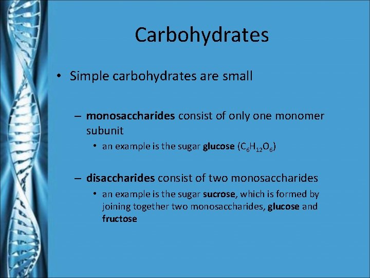 Molecules of Life Polymers Are Built of Monomers