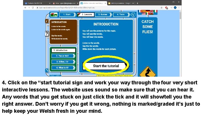 How to use the Learn Welsh Topics Website