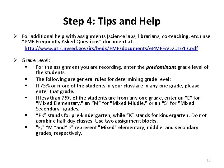 Step by Step Directions to Complete the e