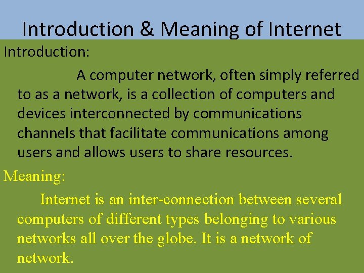 Internet Presented By Dr K Punitha Devi Head