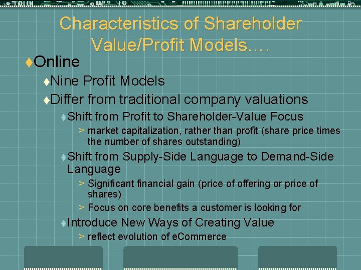 Business Models Part 2 CPS 181 s Lecture