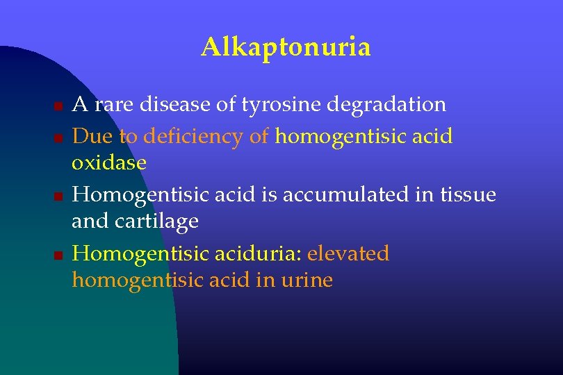 Inborn Errors of Amino Acid Metabolism Renal Block