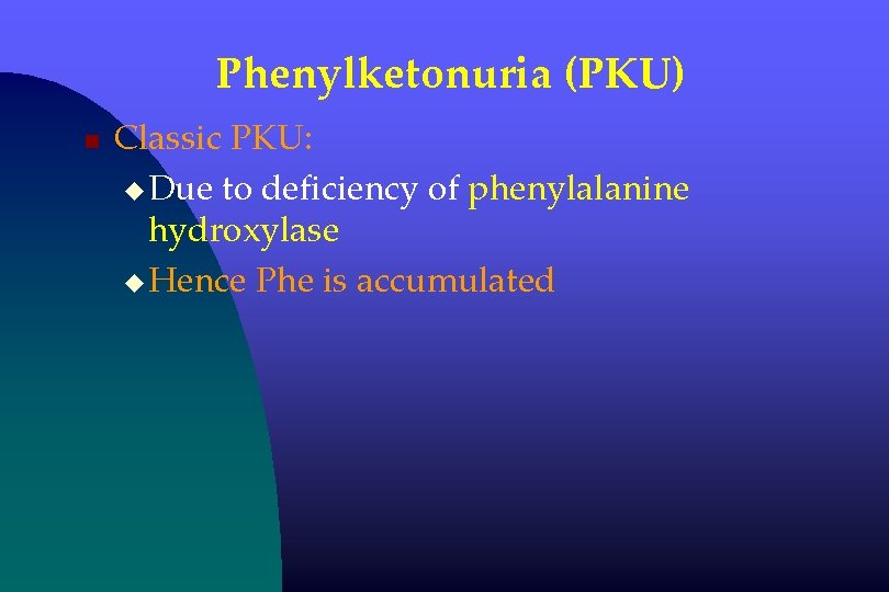 Inborn Errors of Amino Acid Metabolism Renal Block