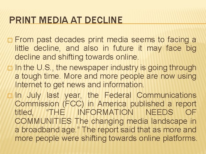 ONLINE JOURNALISM PROSPECTS AND CHALLENGES DEFINITIONS Several scholars