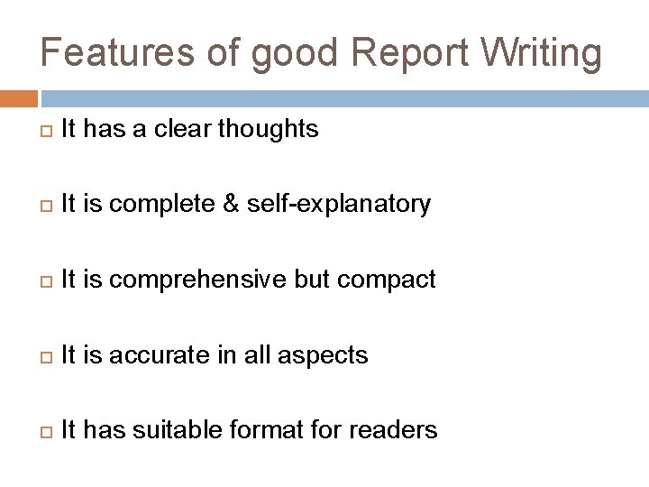 Report Writing Presented By Akshay Virkar Report Writing