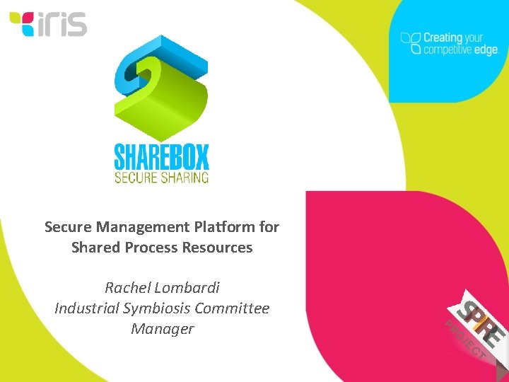 Secure Management Platform for Shared Process Resources Rachel