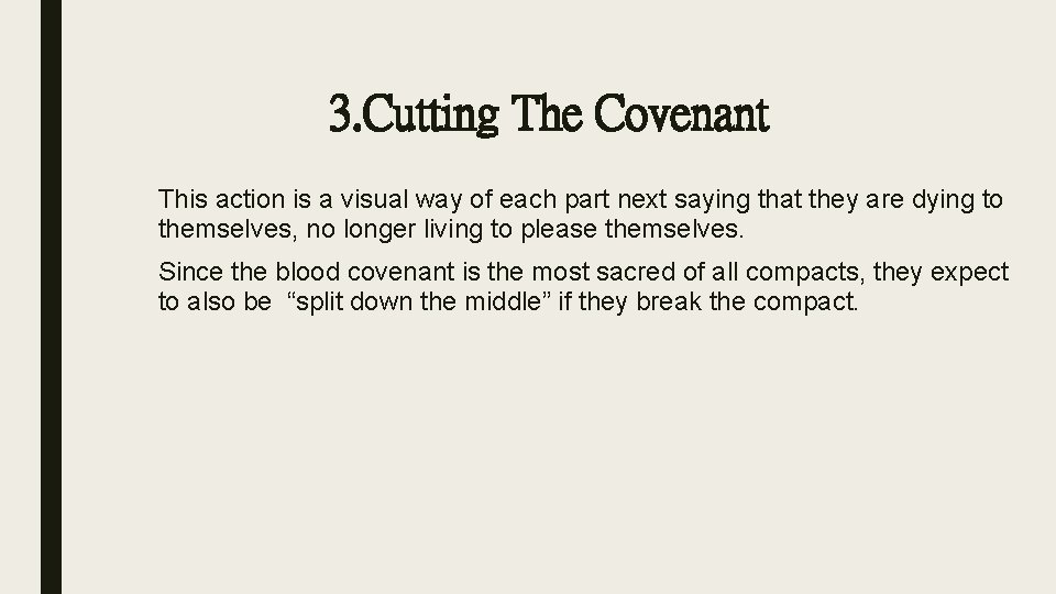 THE COVENANTS AND THE HEBREW RITUALS BLOOD COVENANT