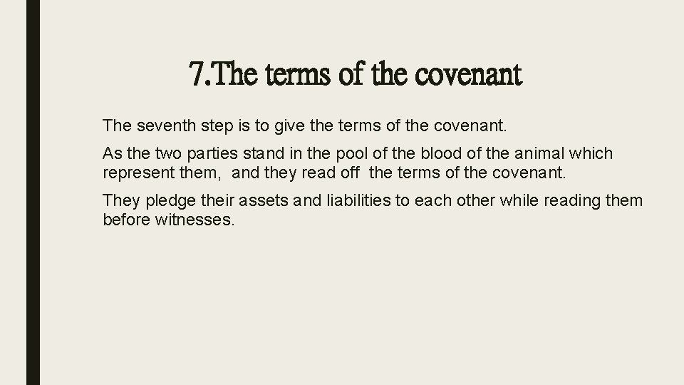 THE COVENANTS AND THE HEBREW RITUALS BLOOD COVENANT