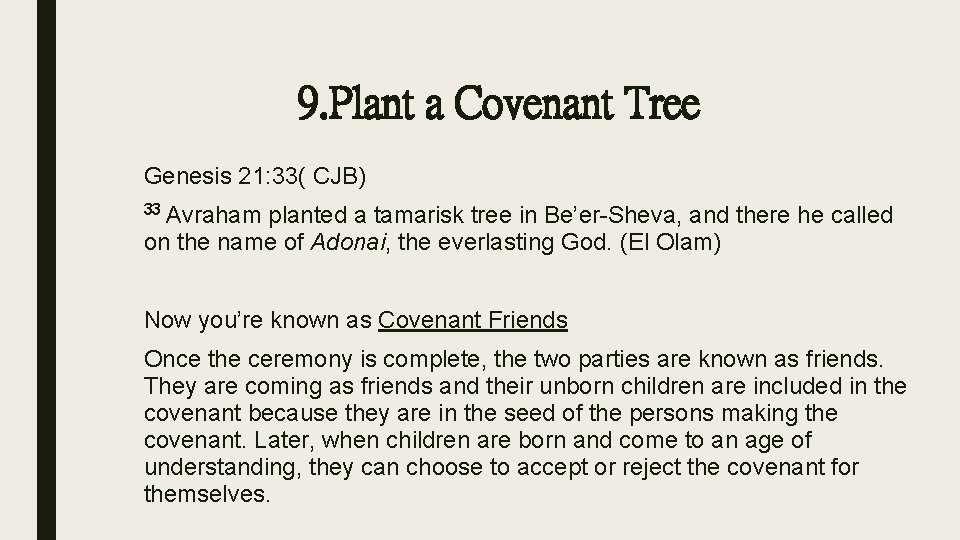 THE COVENANTS AND THE HEBREW RITUALS BLOOD COVENANT