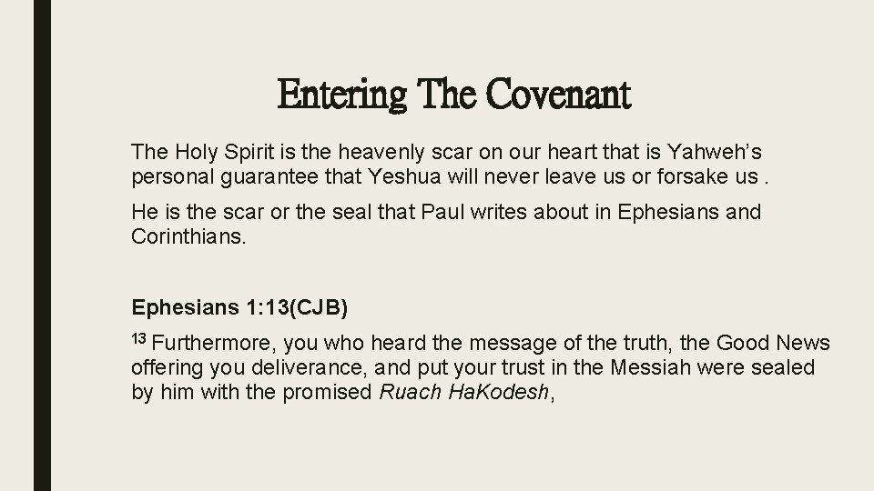 THE COVENANTS AND THE HEBREW RITUALS BLOOD COVENANT