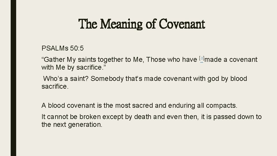 THE COVENANTS AND THE HEBREW RITUALS BLOOD COVENANT