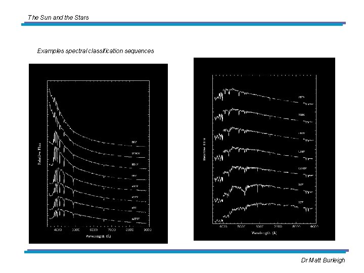 The Sun and the Stars Dr Matt Burleigh